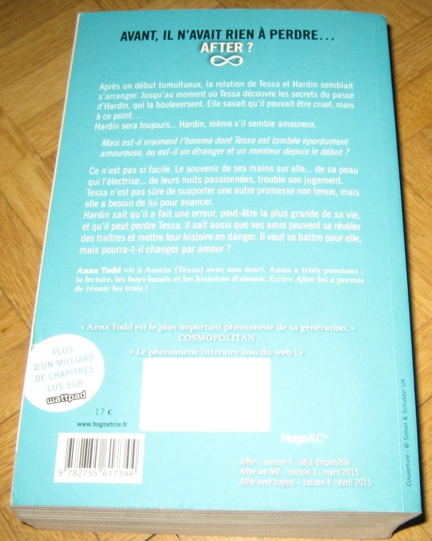 After saison 2 - Anna Todd - livre d'occasion | loccasiondelire